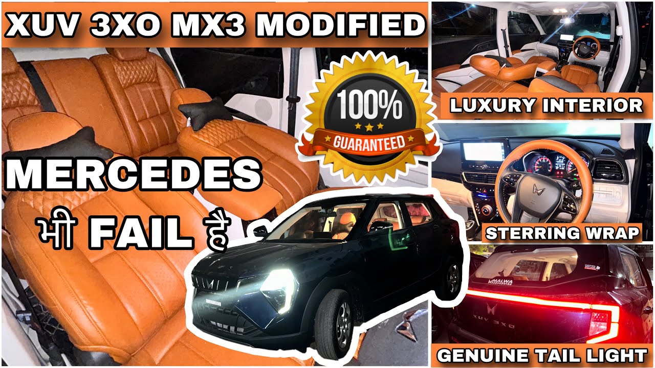 MAHINDRA XUV 3XO MODIFIED LUXURY INTERIOR MX3 MODIFIED WITH GENUINE ...