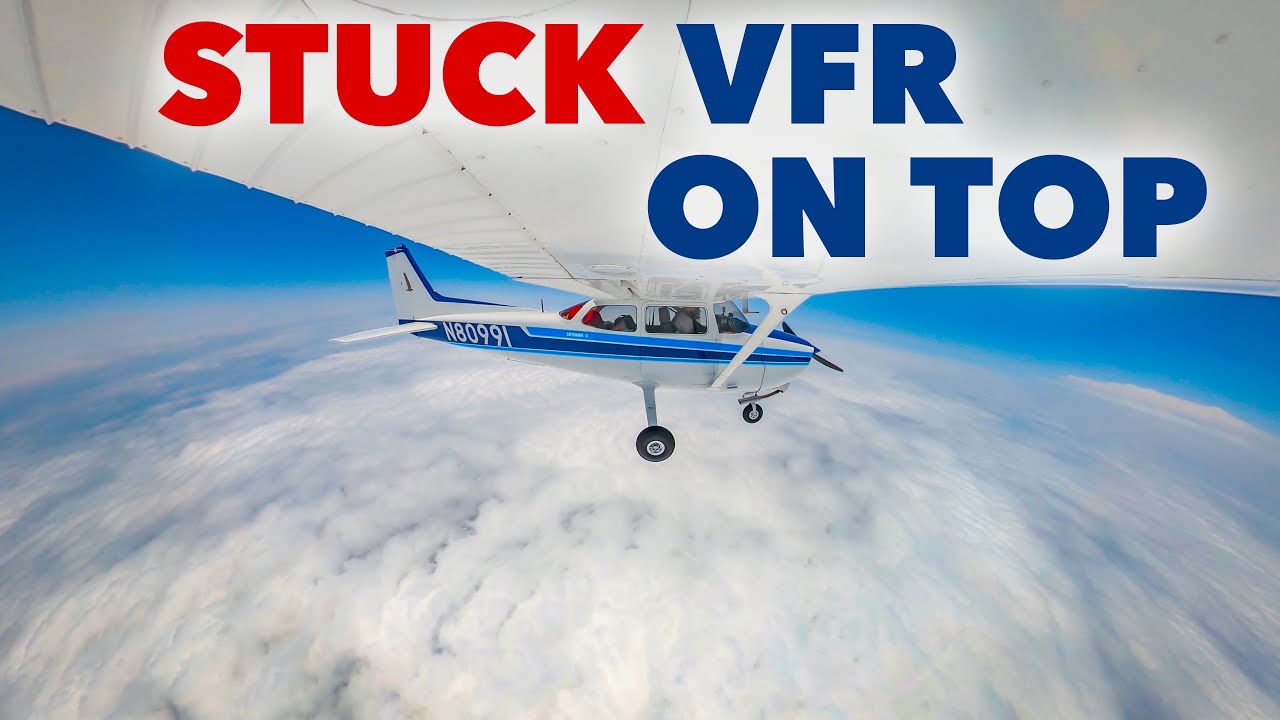 Pop-up IFR & Diversion • STUCK VFR over the top - YouTube