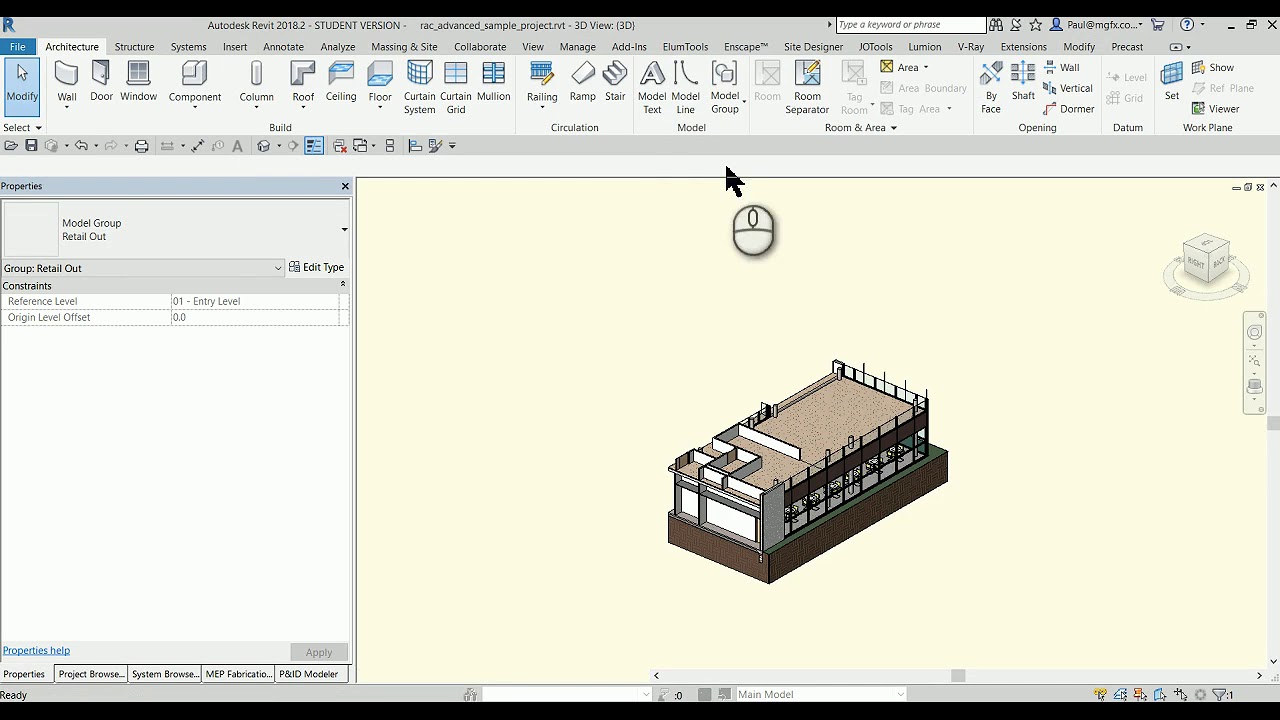 Revit Save Groups for Smaller Linked Files - YouTube
