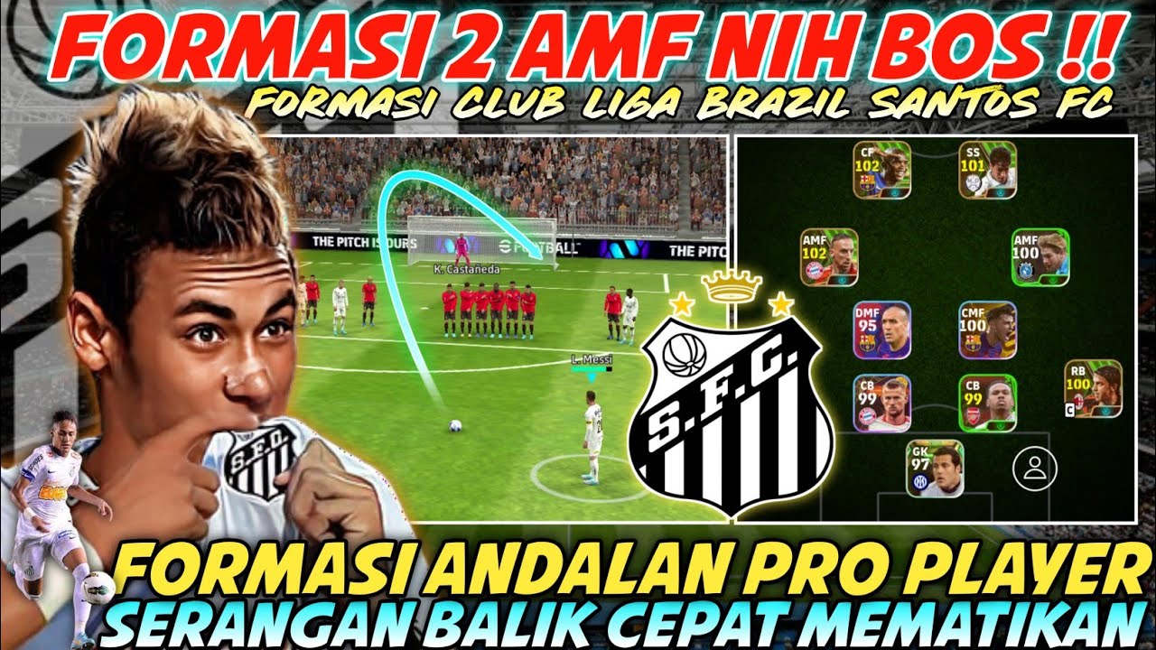 REVIEW FORMASI UNIK 4222 SANTOS FC || E-FOOTBALL MOBILE 2024 - YouTube