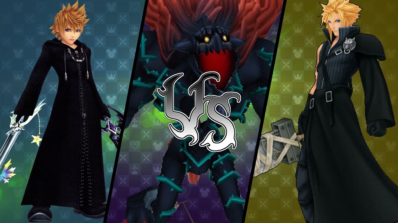 [KH2FM] CLOUD vs ROXAS vs DARK THORN - YouTube
