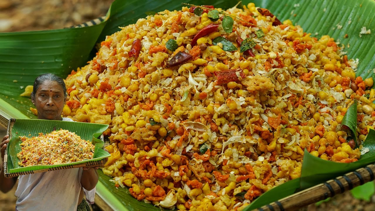 Kerala Style Mixture Recipe - Tea Snack | Flattened Rice Aval - YouTube