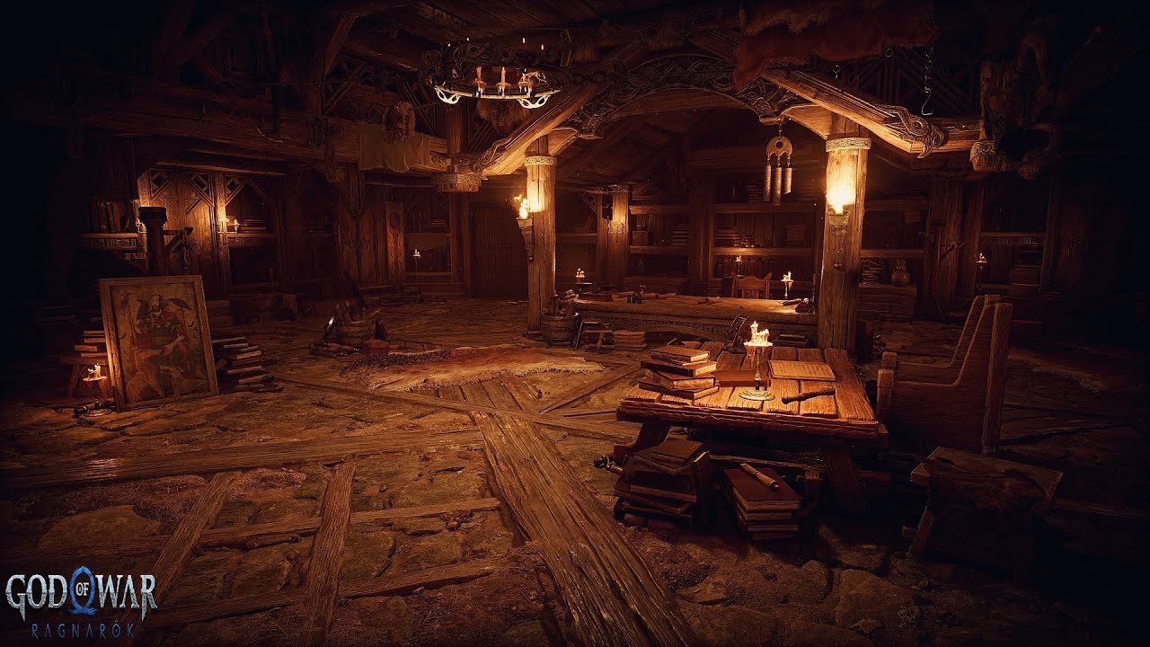 Odin's Library Ambience (High Quality) | God of War Ragnarök Unreleased ...