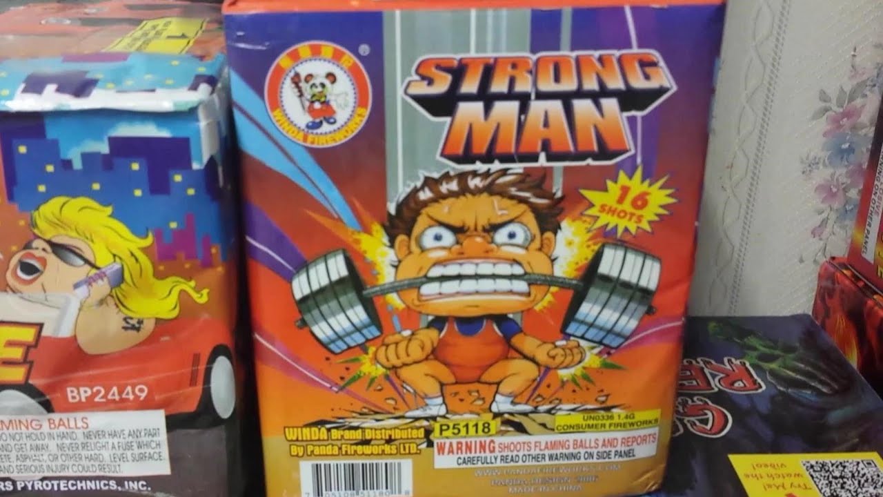 Fireworks Demo (200 Gram Cake) - Strong Man (Winda) - YouTube