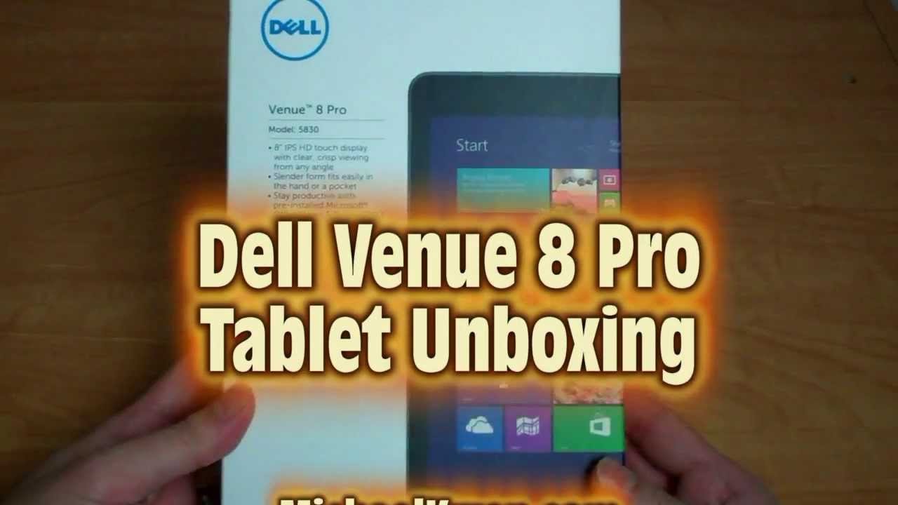 [HD] Dell Venue 8 Pro Windows 8.1 Tablet Unboxing - YouTube