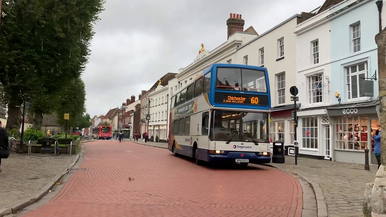 Stagecoach Bus Route 60 Departing west street Chichester - YouTube