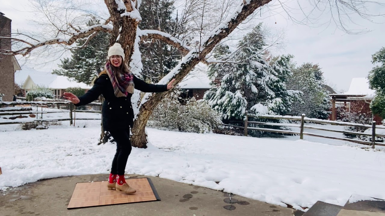 Snow Tapping to "It's Beginning to Look a Lot Like Christmas" | Megan ...