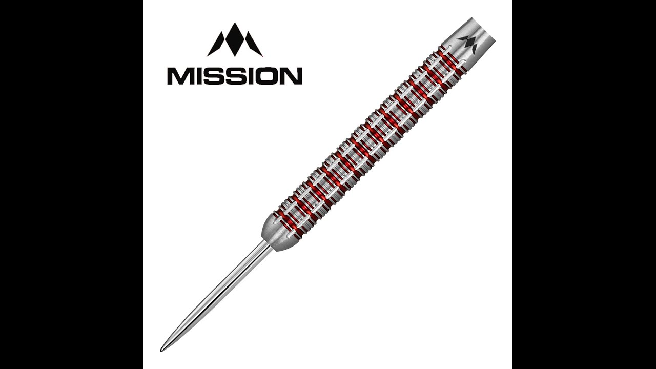 Mission Reiki M3 22 gram Steel Tip Darts - Electro Red - D1865 - YouTube