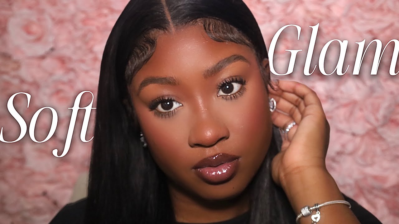 Look like a FILTER in REAL LIFE | Soft Glam Makeup Routine for Black ...