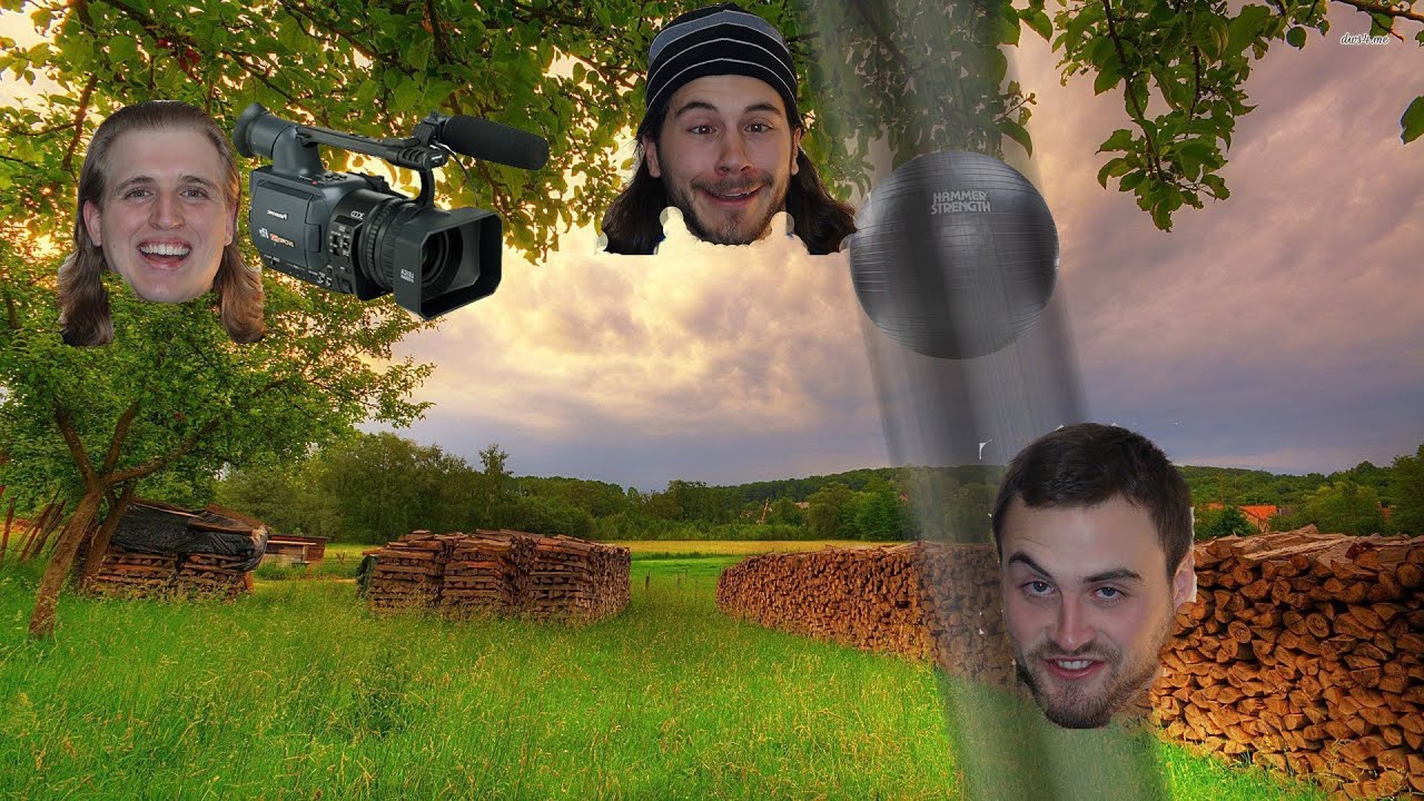 Exercise Ball Fire Wood Ambush Prank - YouTube