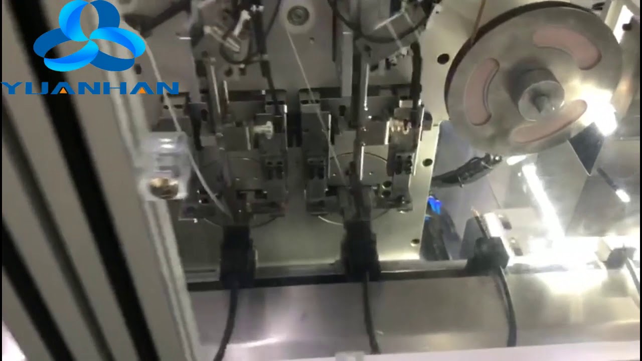 Automatic Cable Braid Brushing and Copper Foil Wrapping Machine YH-TPA - YouTube