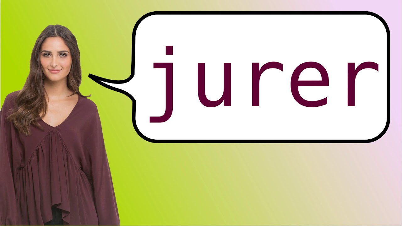 How to say 'swear' in French? - YouTube