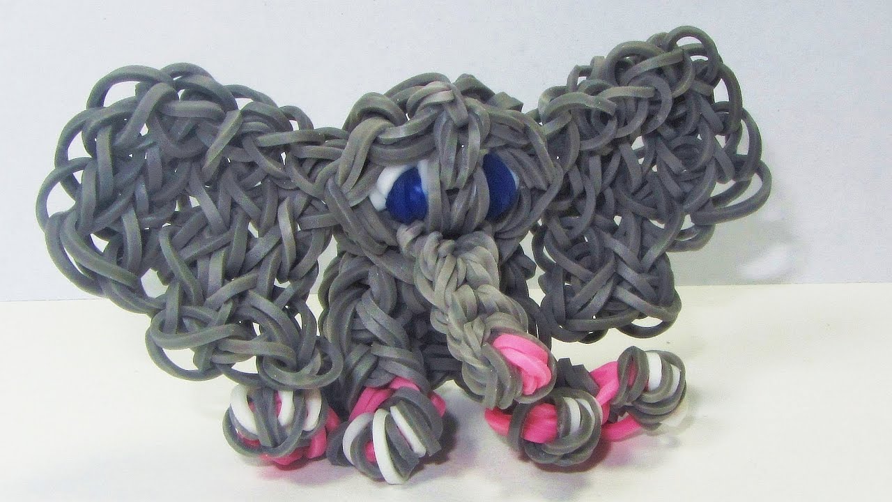 Rainbow Loom: ELEPHANT Charm: How to Tutorial / Design - YouTube