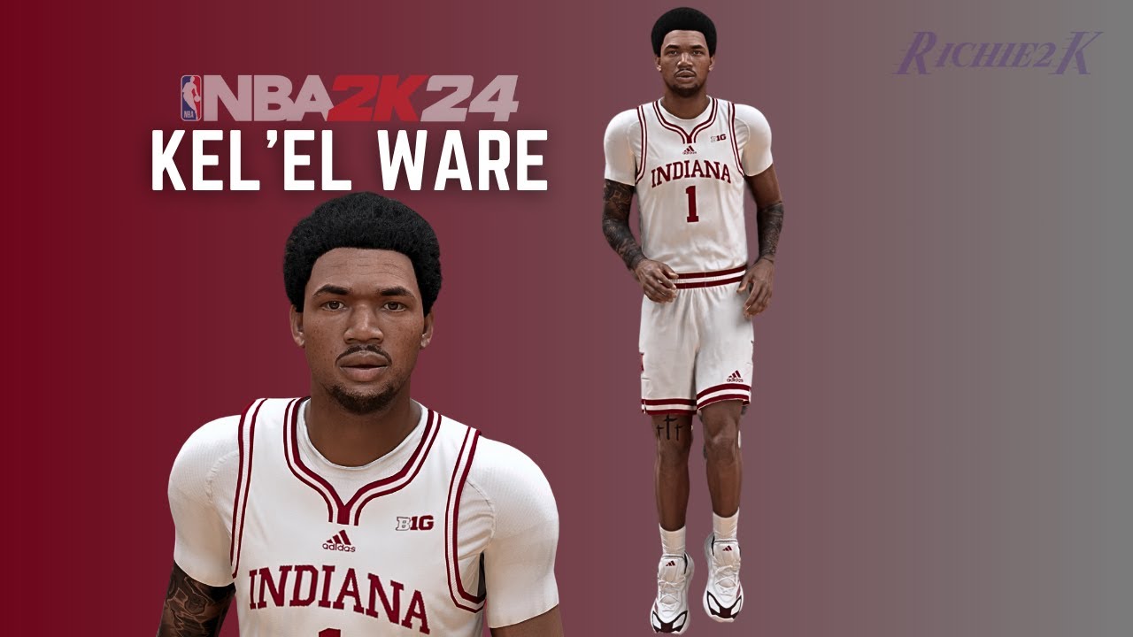 Kel'el Ware Face Creation NBA 2K24 - YouTube