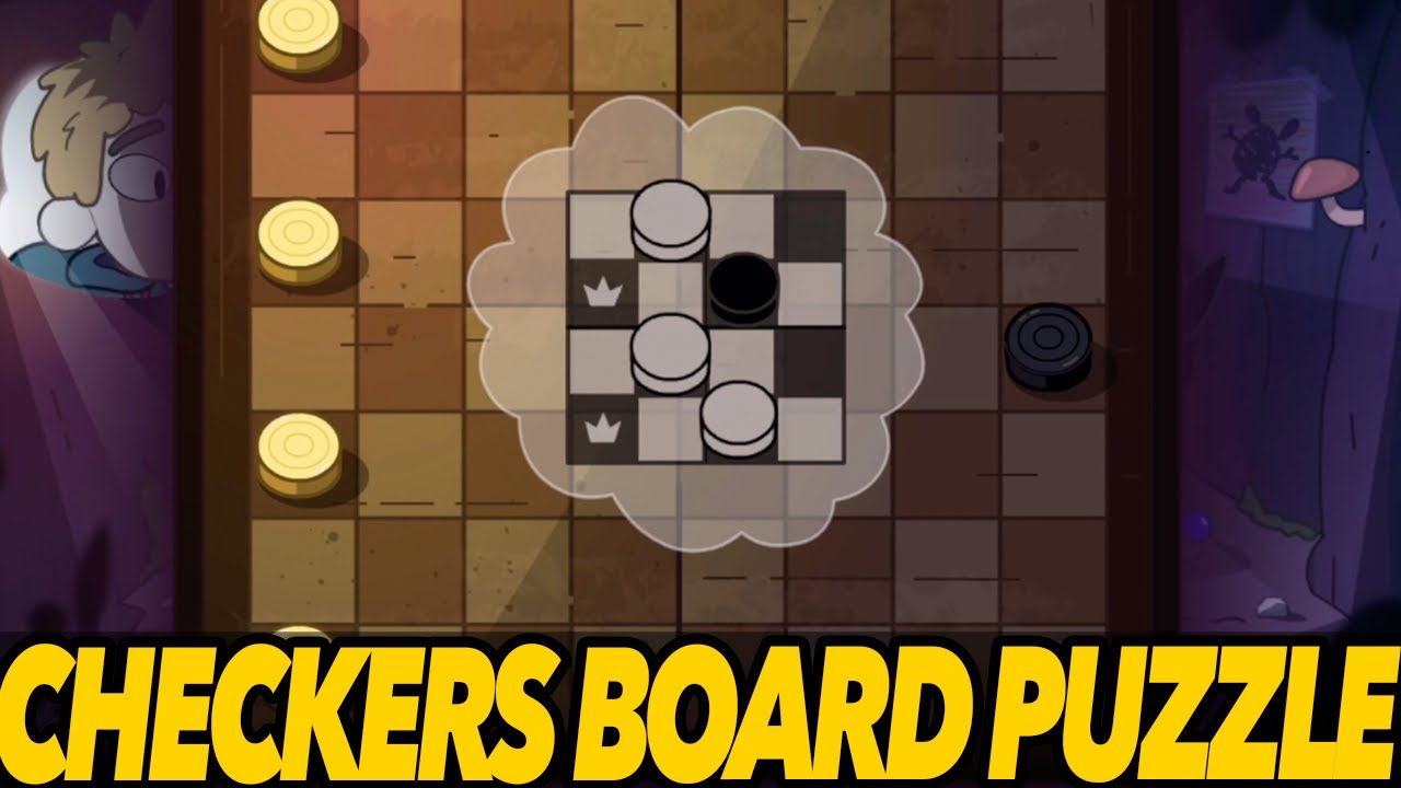 Lost In Play: Checkers Board Puzzle Walkthrough - YouTube