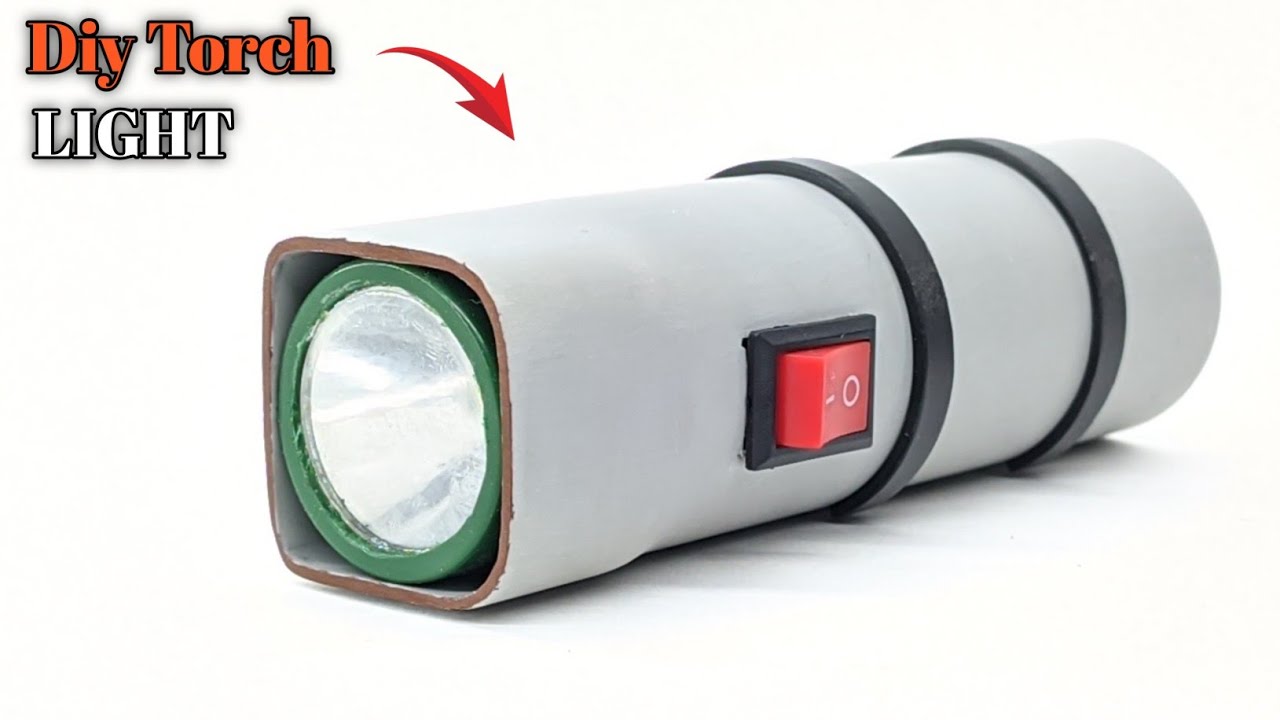 How To Make Torch Light With PVC Pipe - YouTube