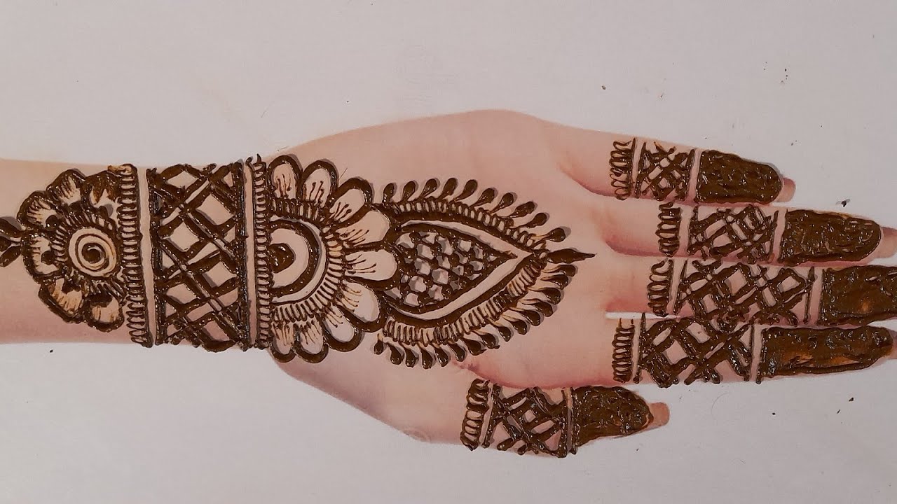 Simple Holi mehandi design || beautiful mehandi design || #aaru Mehandi ...
