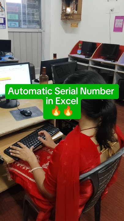 Automatic Serial Number in excel #excel #exceltips #viral #shorts #shortsfeed #trendingshorts # ...