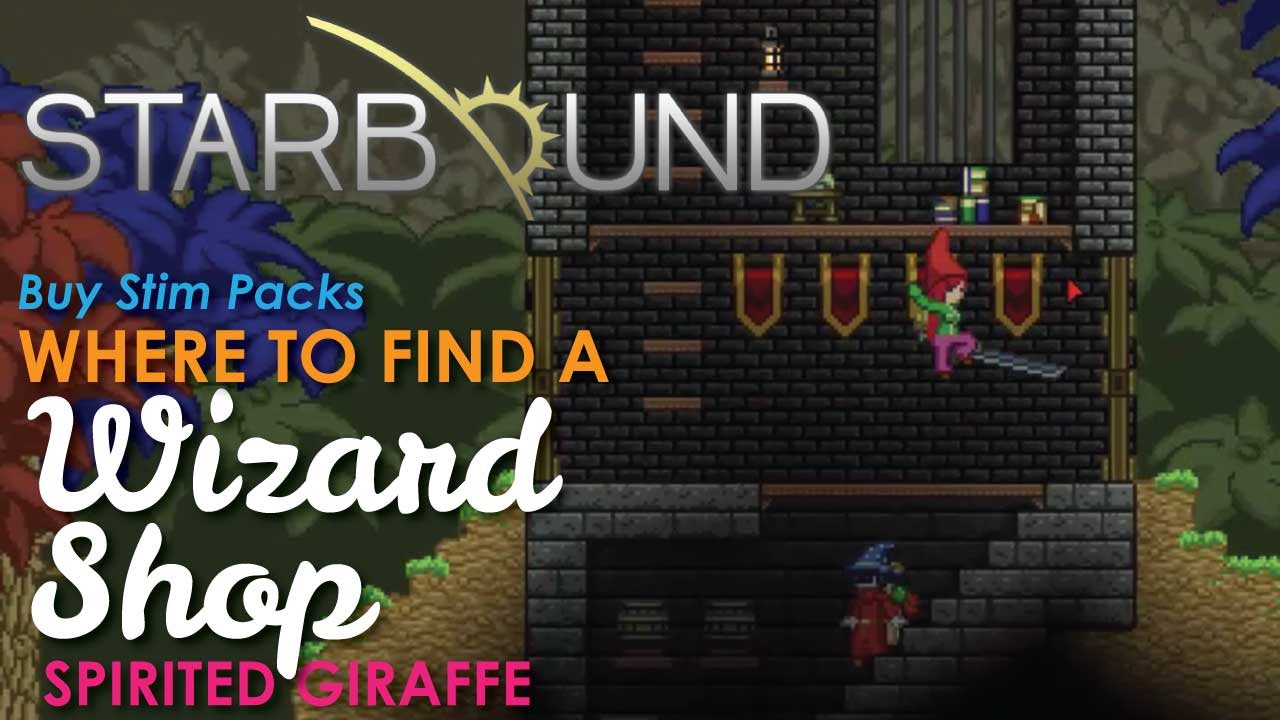 Where to find a Glitch Wizard Shop, Starbound Spirited Giraffe - YouTube