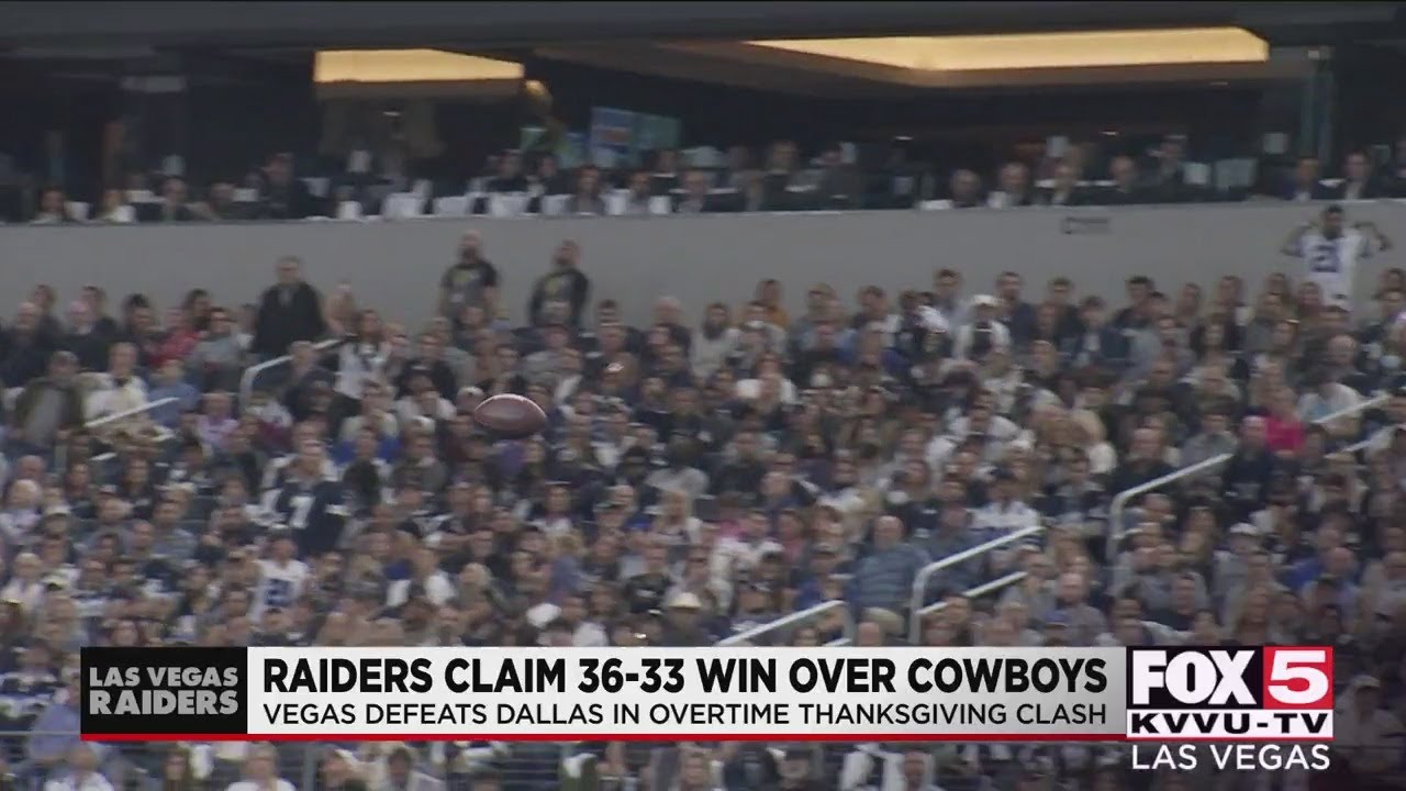RECAP: Raiders win in Dallas on Thanksgiving - YouTube