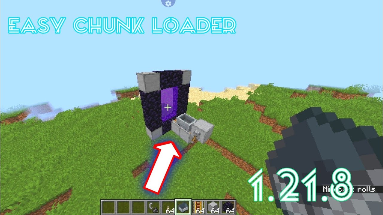 EASY CHUNK LOADER | BEST CHUNK LOADER IN MINECRAFT 1.21.8 - YouTube