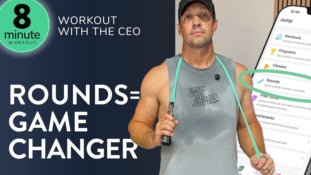 8-Minute Jump Rope Workout with Rounds | Try This AMP Feature with ...