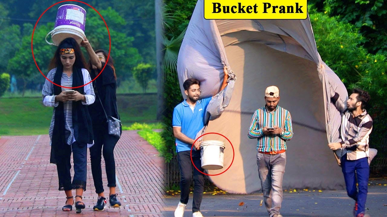 Bucket Prank On Cute Girls | BY AJ AHSAN | - YouTube