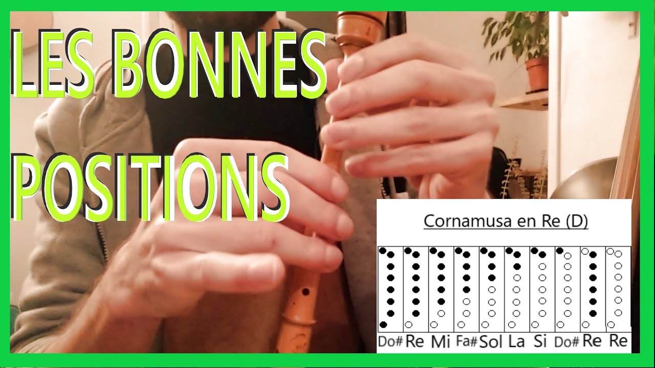 Positions et NOTES de la CORNEMUSE | Cours d'initiation à la cornemuse ...