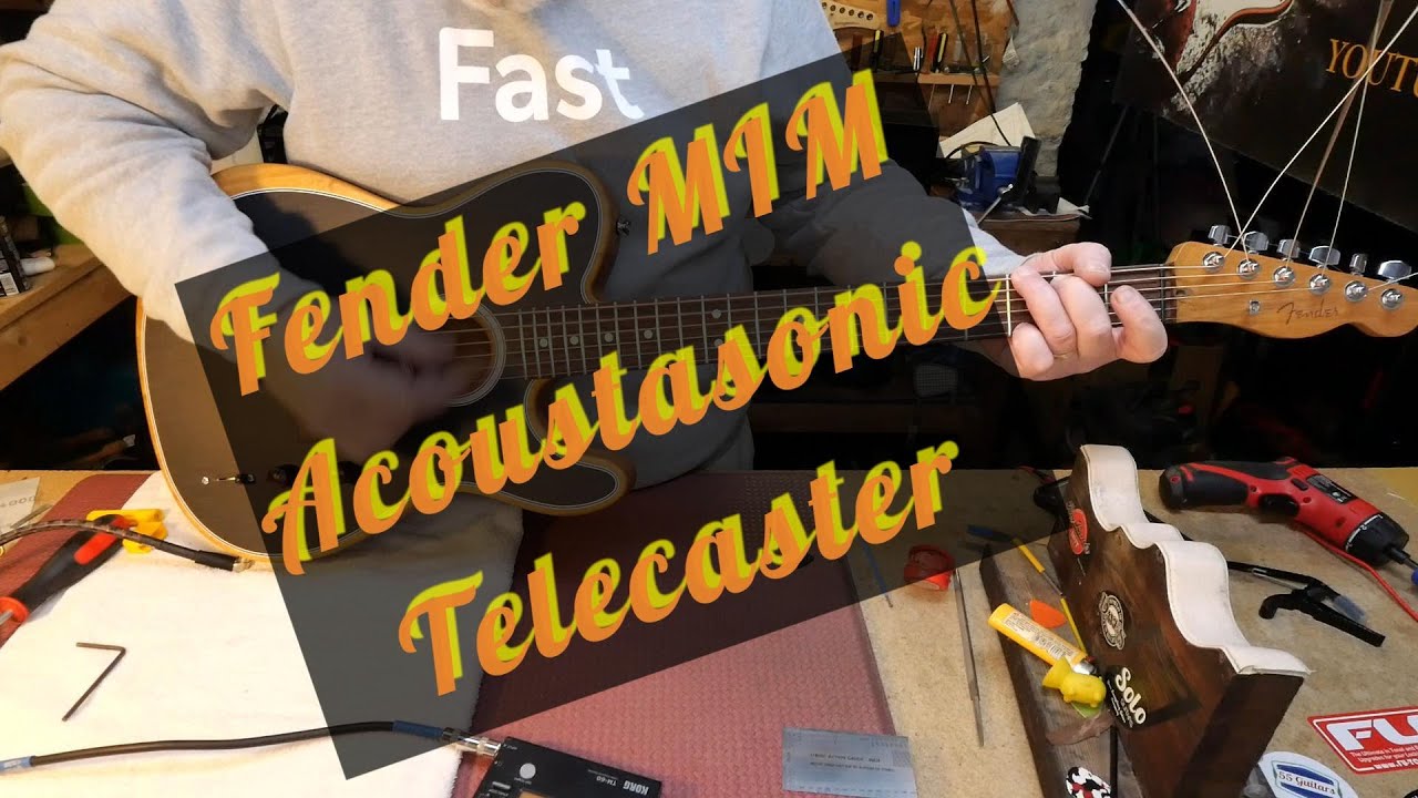 Fender MIM Acoustasonic Tele Setup and Sound EP386 - YouTube