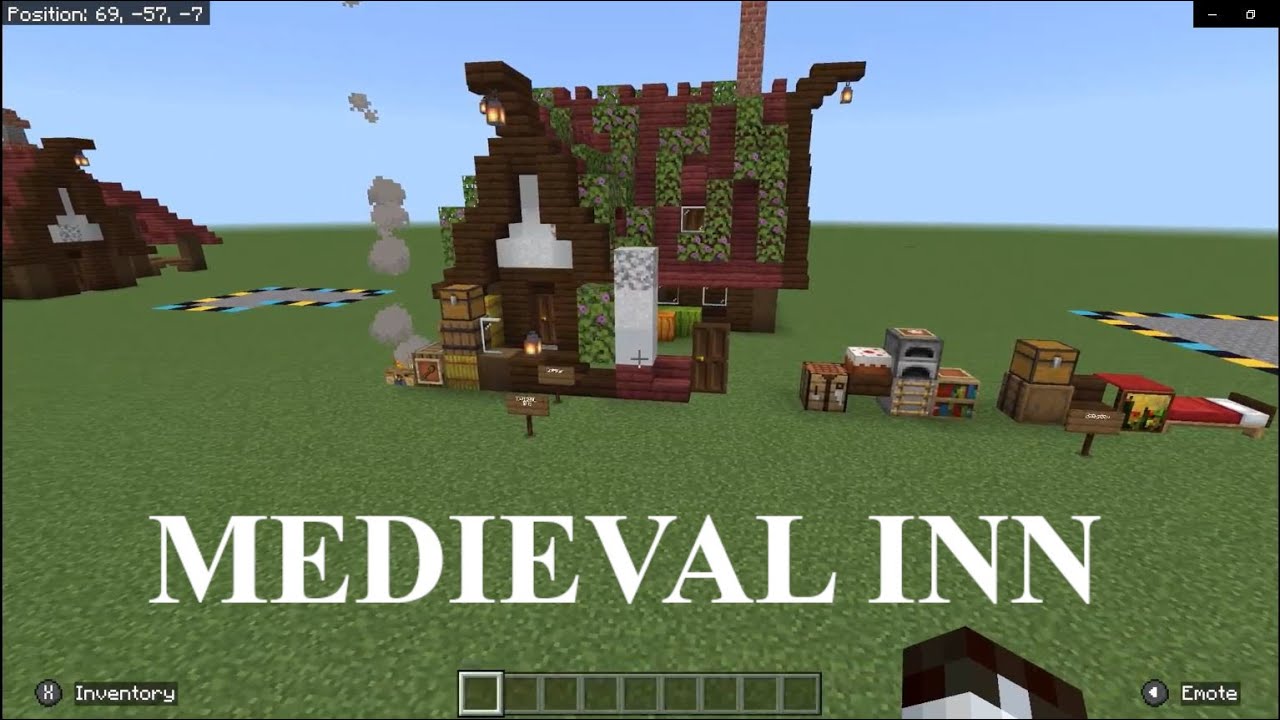 Minecraft Inn Build Tutorial - YouTube