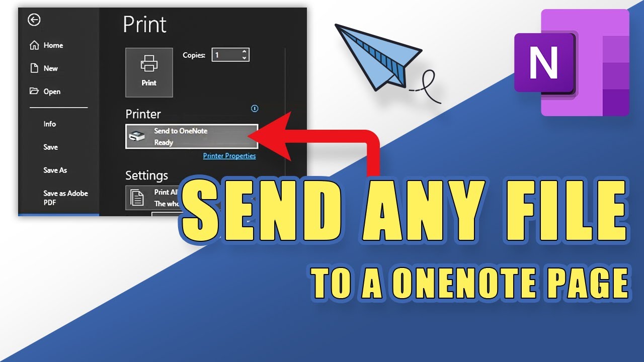 HOW TO Send Any Document Or File To OneNote Send To OneNote In Windows YouTube HOW TO Send Any Document Or File To OneNote Send To OneNote In Windows YouTube