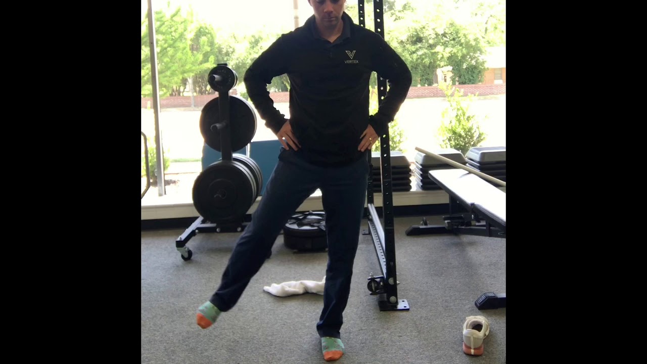 Single leg balance with hip abduction - YouTube