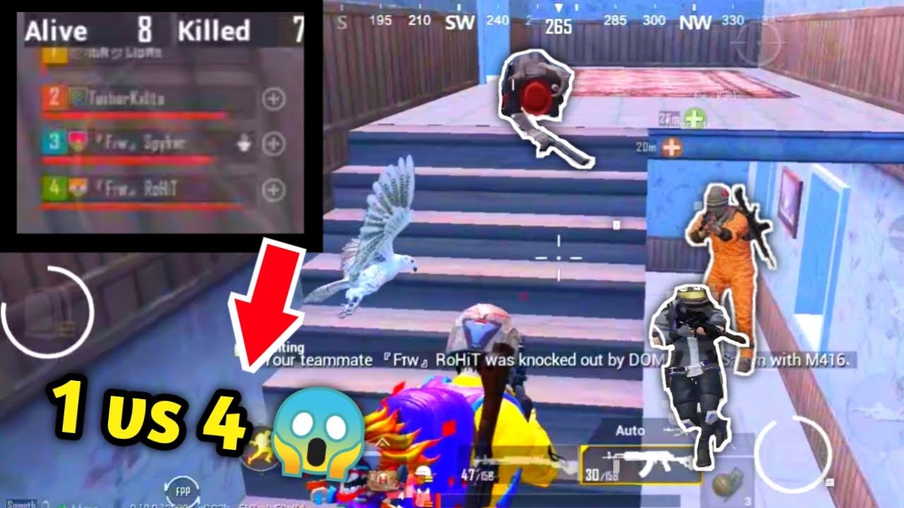 How to revive teammates in pubg mobile | I saved my whole squad with ...