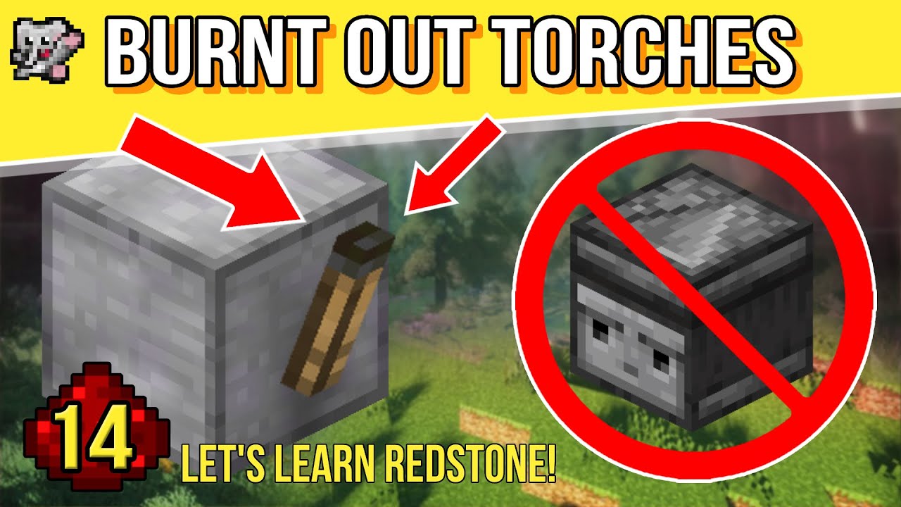 Burnt Out Torch Replaces Observers | Let's Learn Redstone 14 ...
