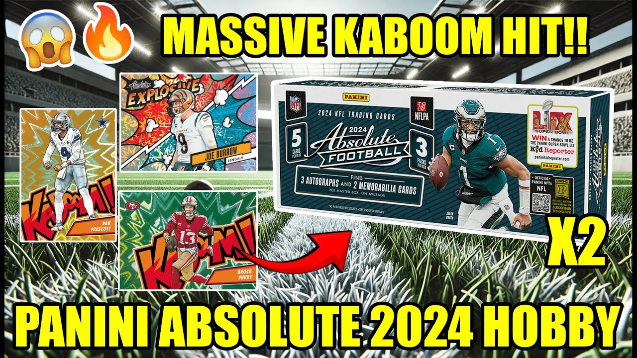 I HIT A MASSIVE KABOOM CASE HIT.. - 2024 Panini Absolute Football Hobby ...