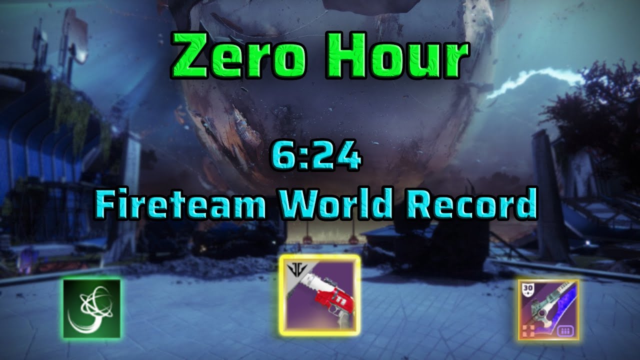 NEW Zero Hour Speedrun in LESS than 7 Minutes! (6:24 Fireteam WR) - YouTube