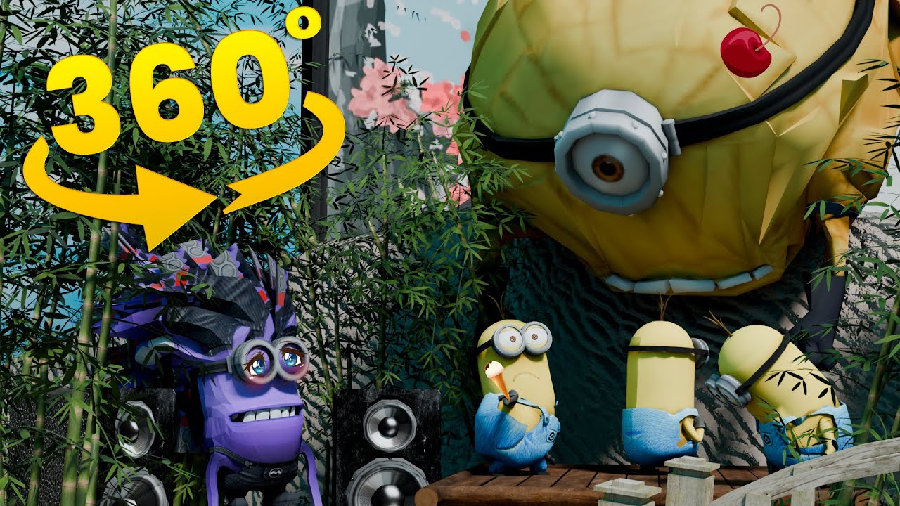 VR 360° - MEGA MINIONS JERRY ON PARTY! IT'S CRAZY! | MINIONS EPIC | 4K ...