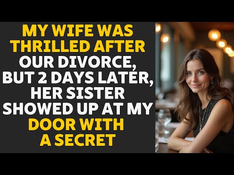 My wife celebrated our divorce, but two days later her sister arrived—and everything changed