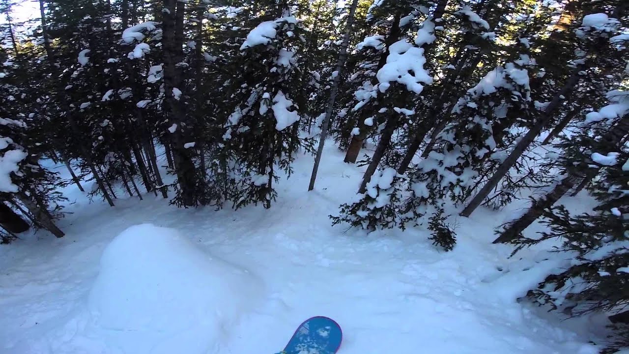 Snowboarding Glades Copper Mountain January 2015 - YouTube