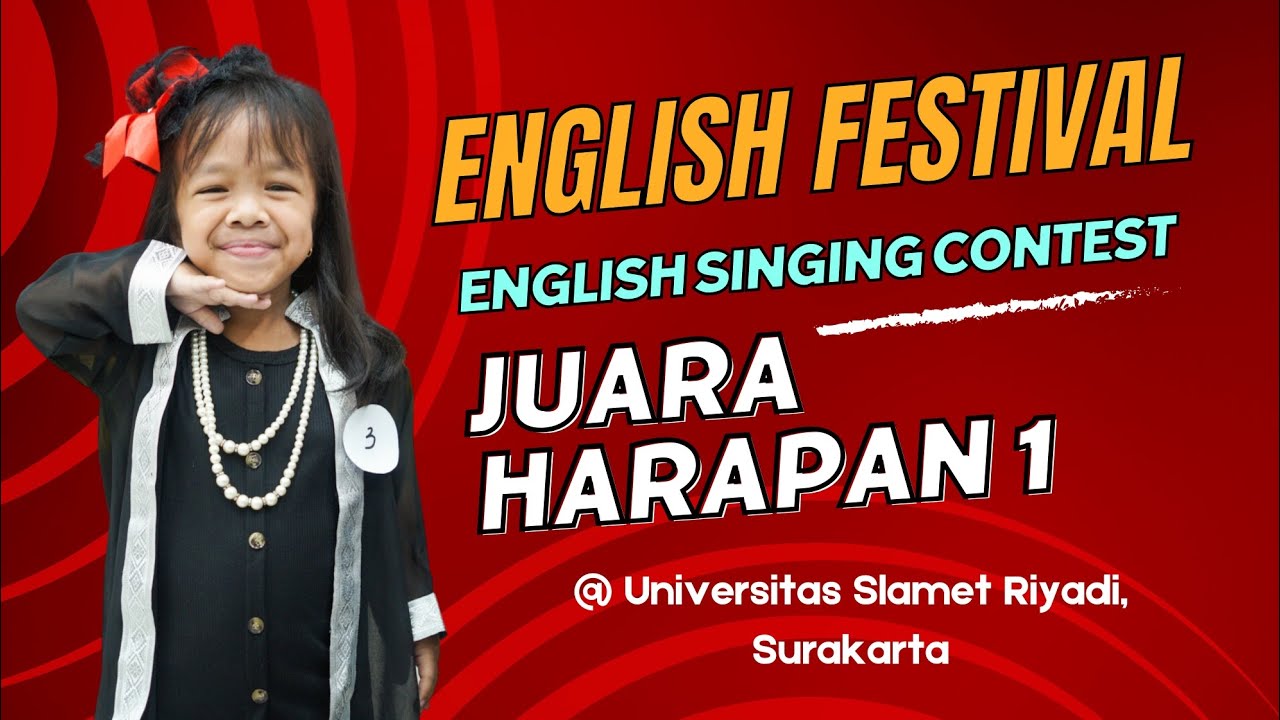 ENGLISH SINGING CONTEST || FLY ME TO THE MOON @ENGLISH FESTIVAL, UNISRI ...