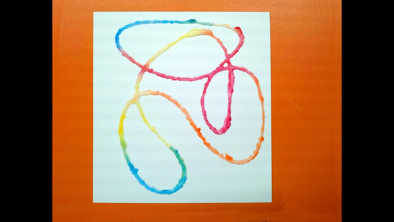 Items-At-Home Art Project: Salt & Glue - YouTube