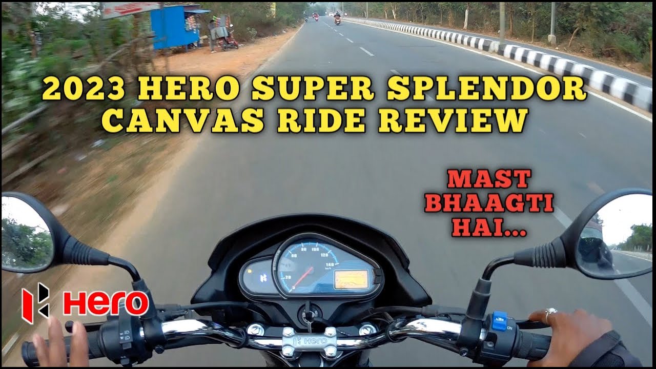 Hero Super Splendor Canvas Ride Review | Power | Price - YouTube