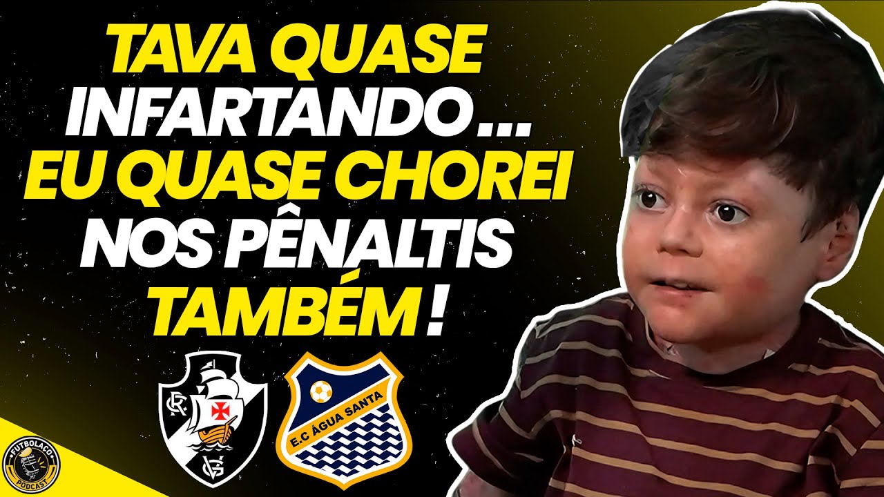 A TENSÃO DO GUI NO VASCO x ÁGUA SANTA - YouTube