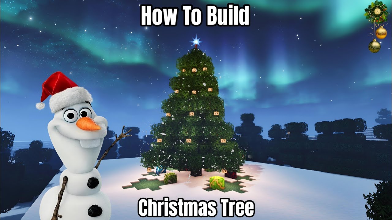Build a Christmas Tree in Minecraft ( WITHOUT Mods ) - YouTube