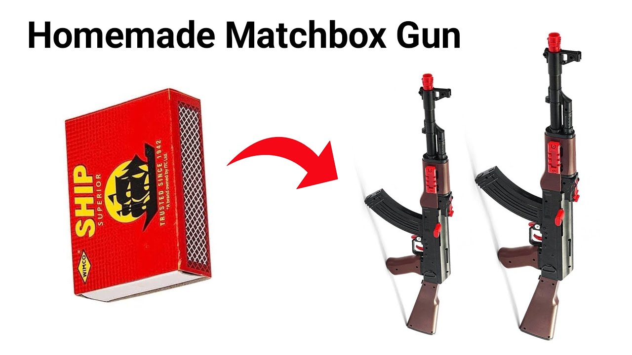 Powerful Matchbox Gun | Mini Homemade Gun - YouTube