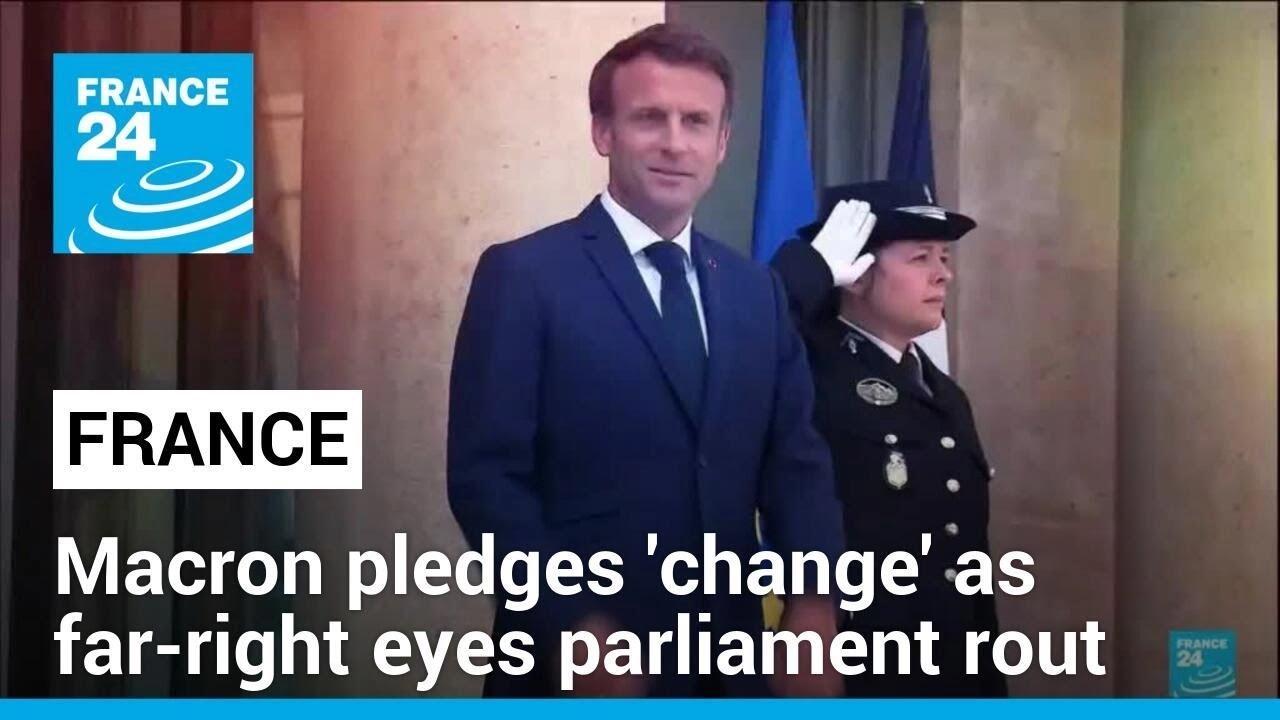 Macron pledges 'change' as French far right eyes parliament rout ...