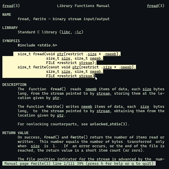 The 'fwrite' & 'fread' C Function #cprogramming #programming #coding # ...