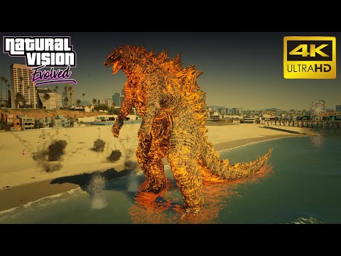 GTA 5 - Godzilla Mod Atomic Explosion (4K)