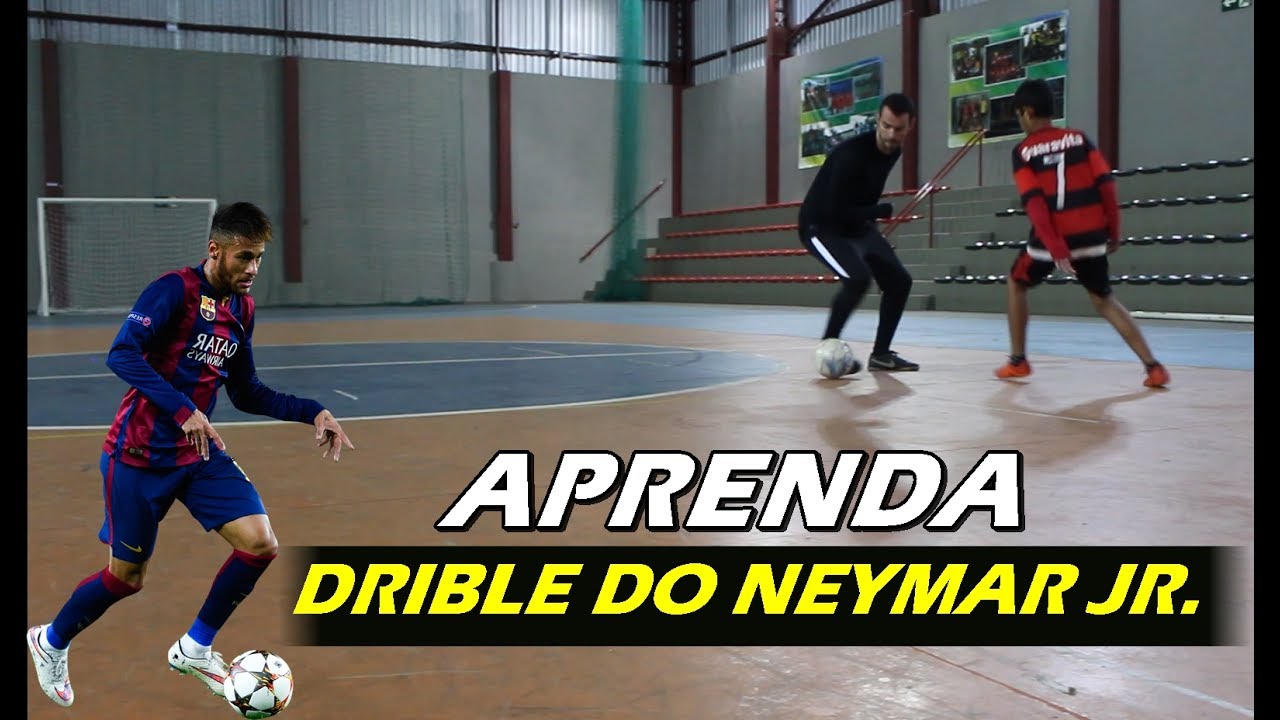 APRENDA O DRIBLE DO NEYMAR (PENTEADA COM CORTE DE LETRA) - YouTube