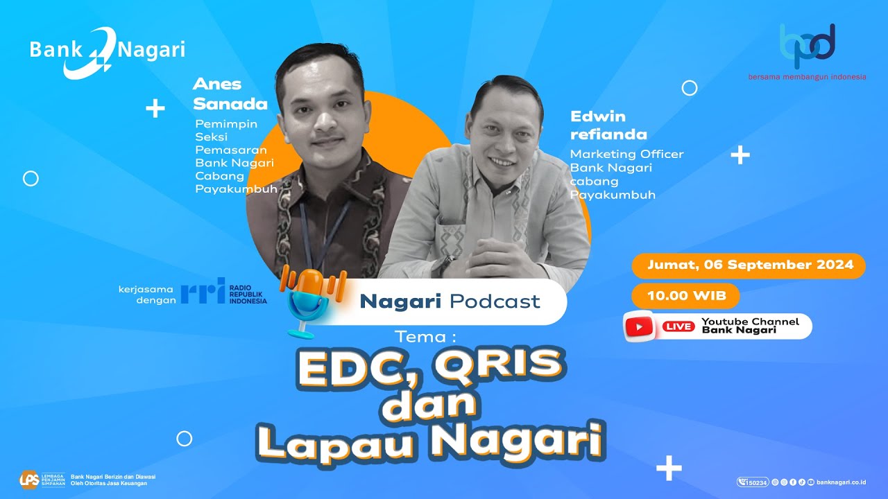 EDC, QRIS dan Lapau Nagari - YouTube